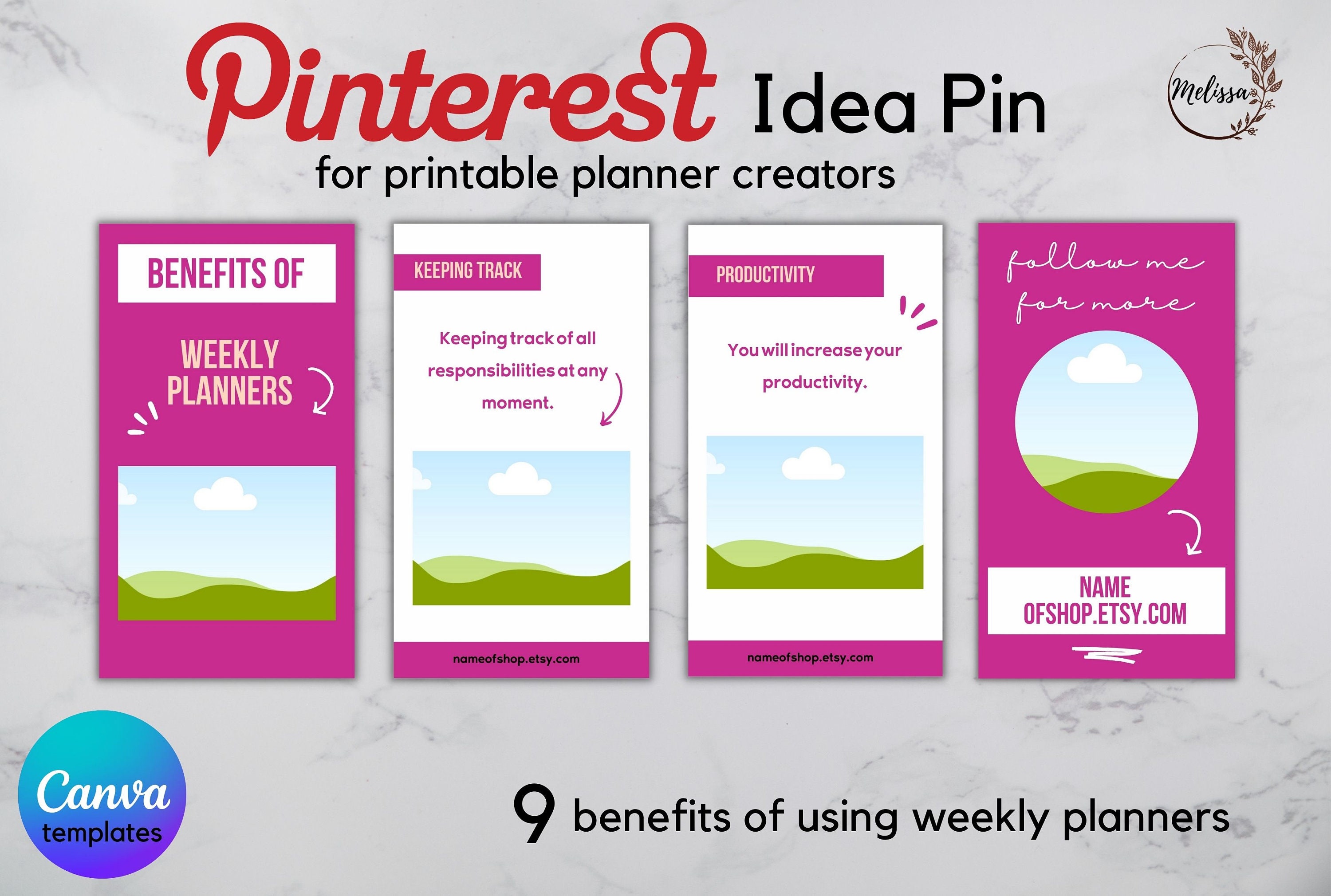Pinterest Idea Pin Canva Template, Pinterest Template for Idea Pins ...