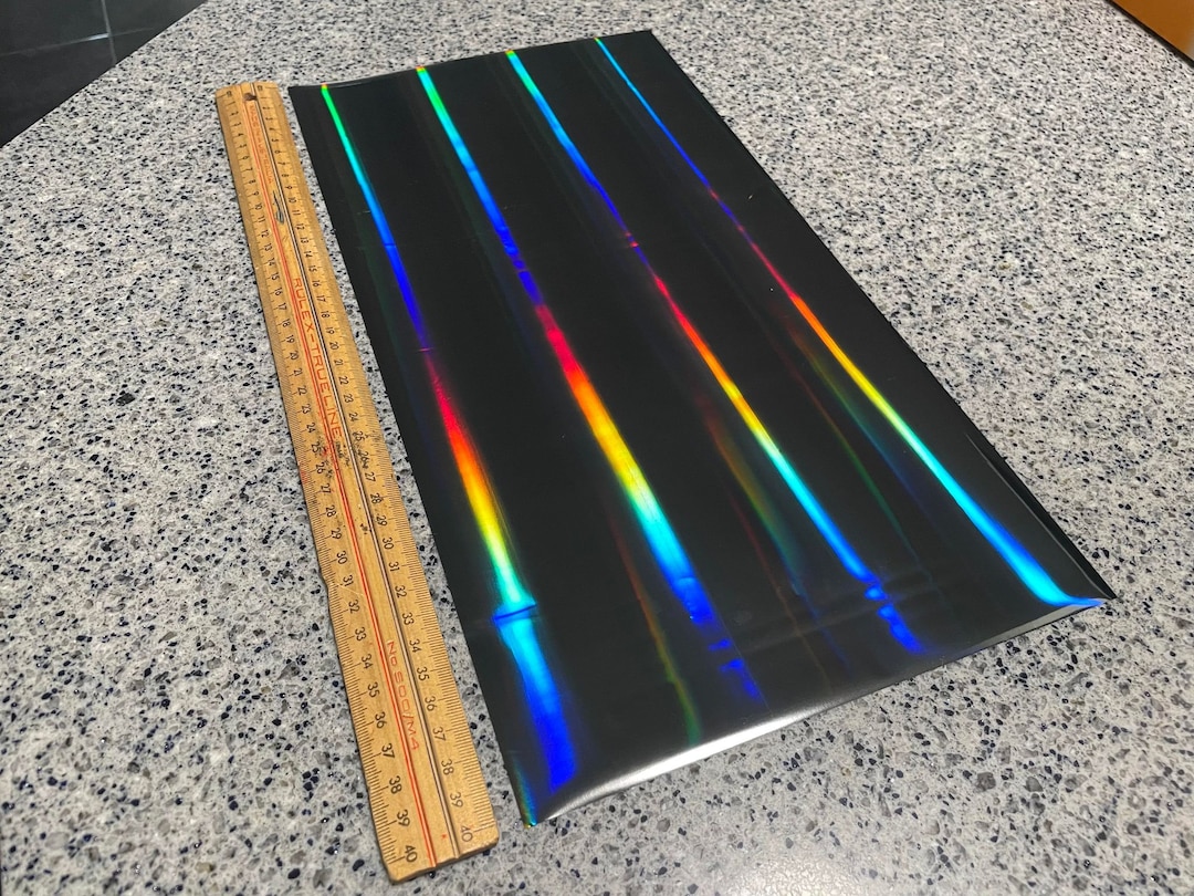 Kramer Style Guitar Holoflash Foil Black HOLOBEAM Holographic Hot Foil ...