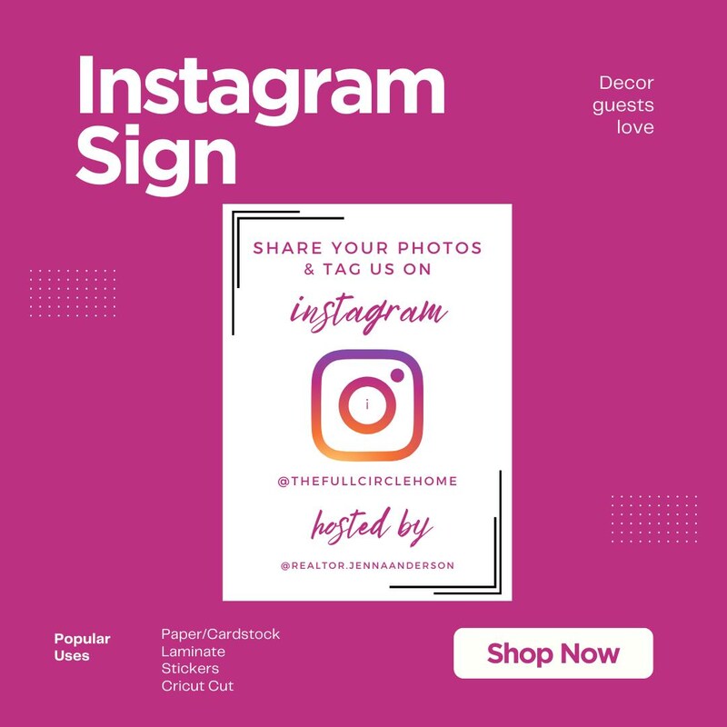 Instagram Sign - Etsy