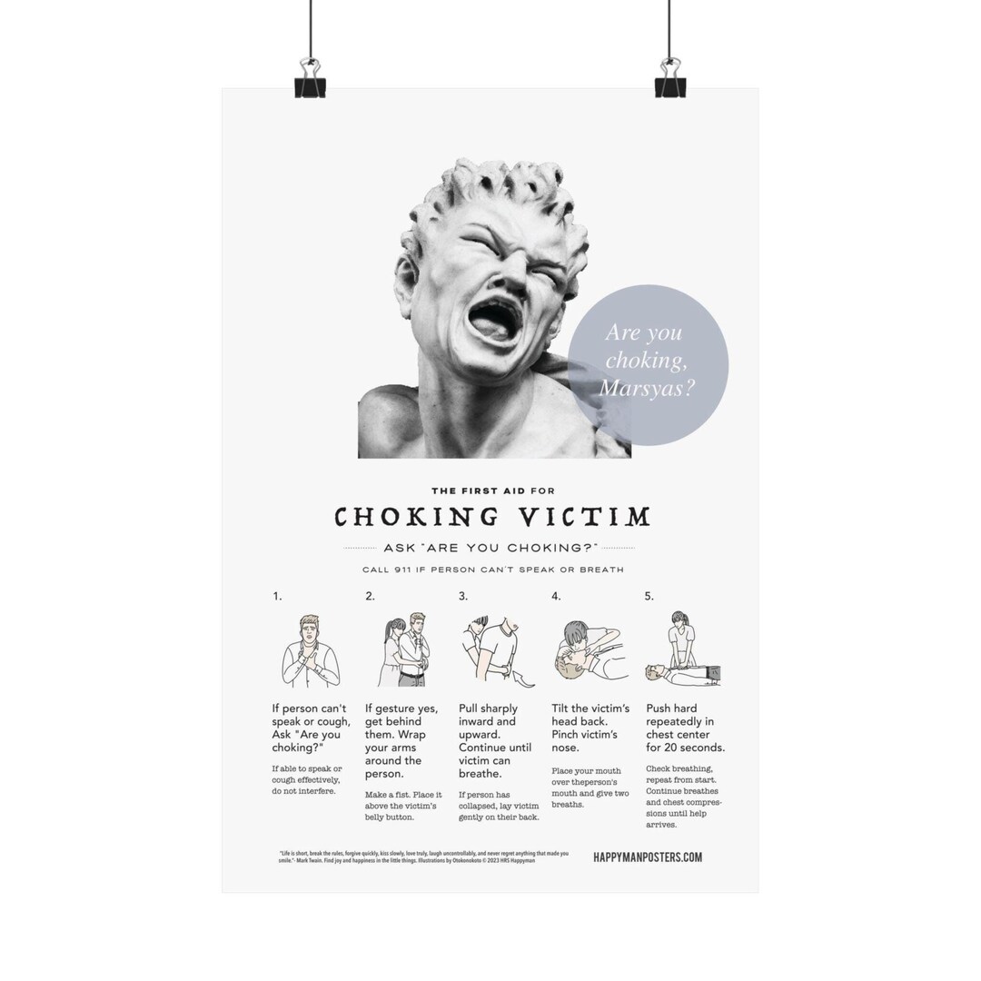 Marsyas: Choking Victim Poster Choking Poster Choking First Aid Choking ...