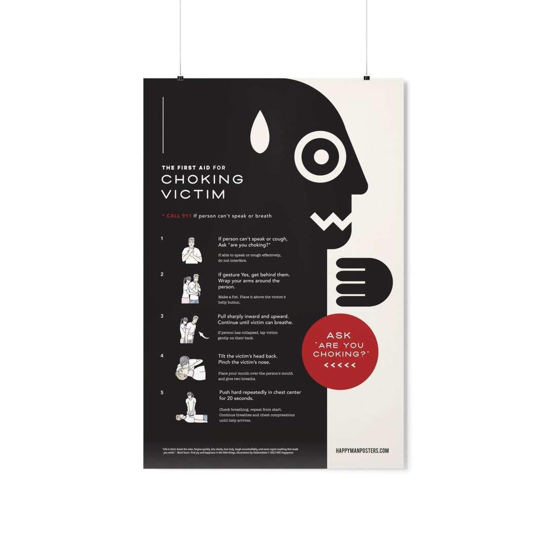 Choking Victim Poster Modern Choking Poster Choking First - Etsy