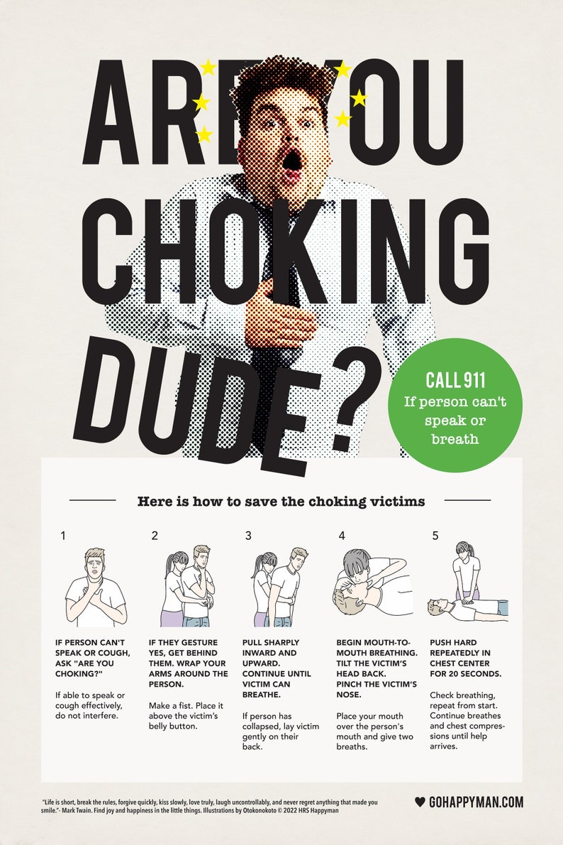Choking Victim Poster Modern Choking Poster Choking First - Etsy