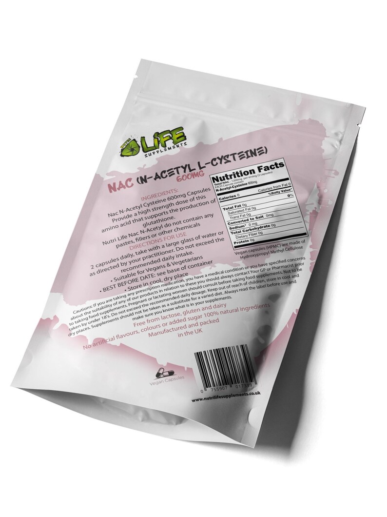 Pure NAC N-ACETYL L-CYSTEINE 1200mg per Serving High - Etsy