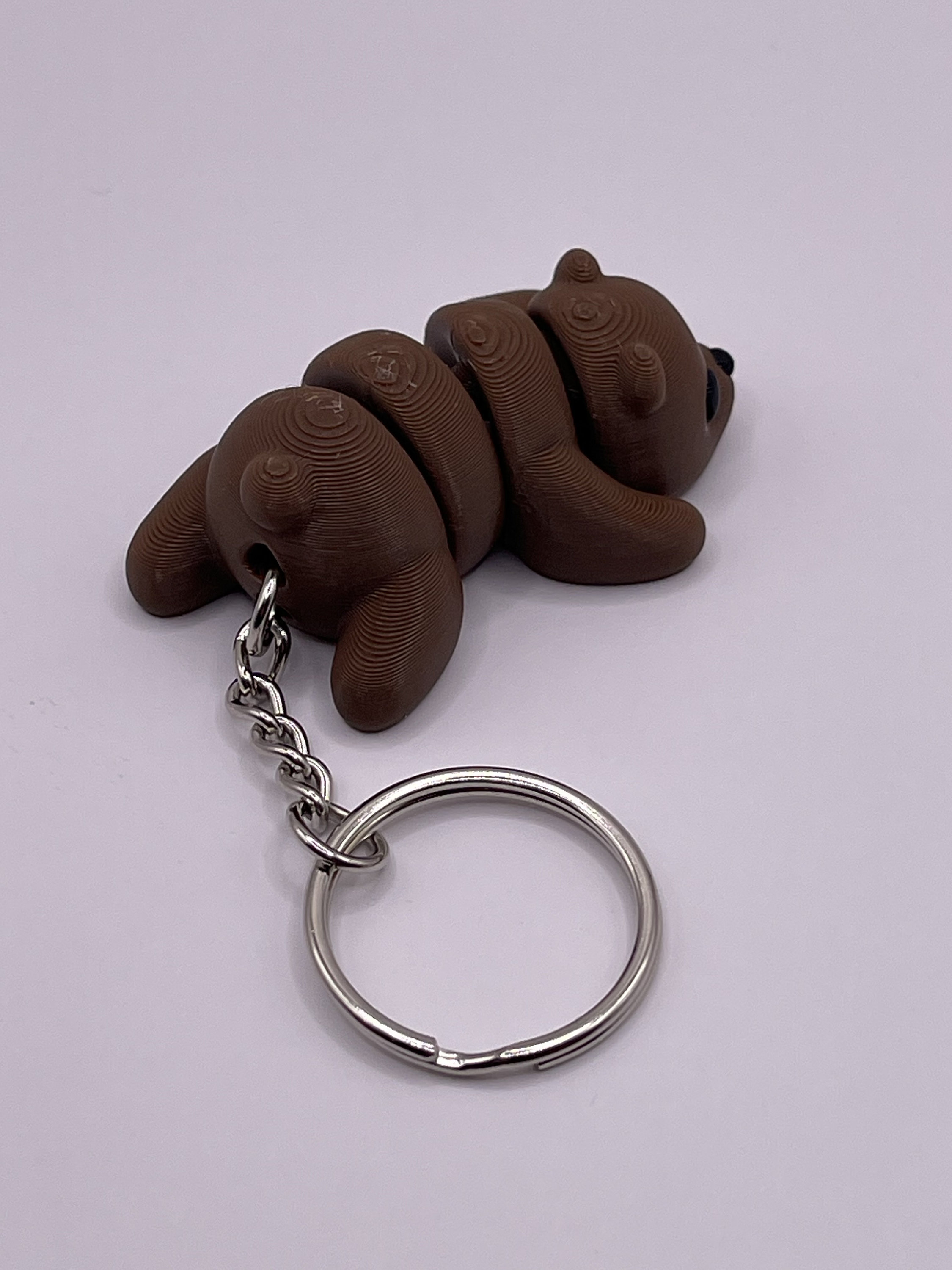 Articulated Baby Brown Bear 3D Printed Keychain - Etsy