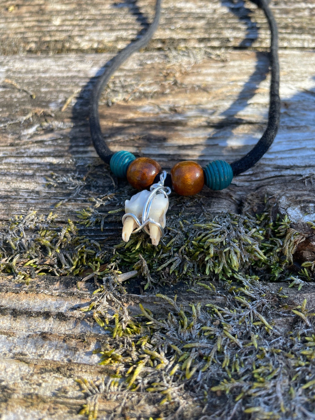 Deer Tooth Bead Necklace FREE SHIPPING - Etsy