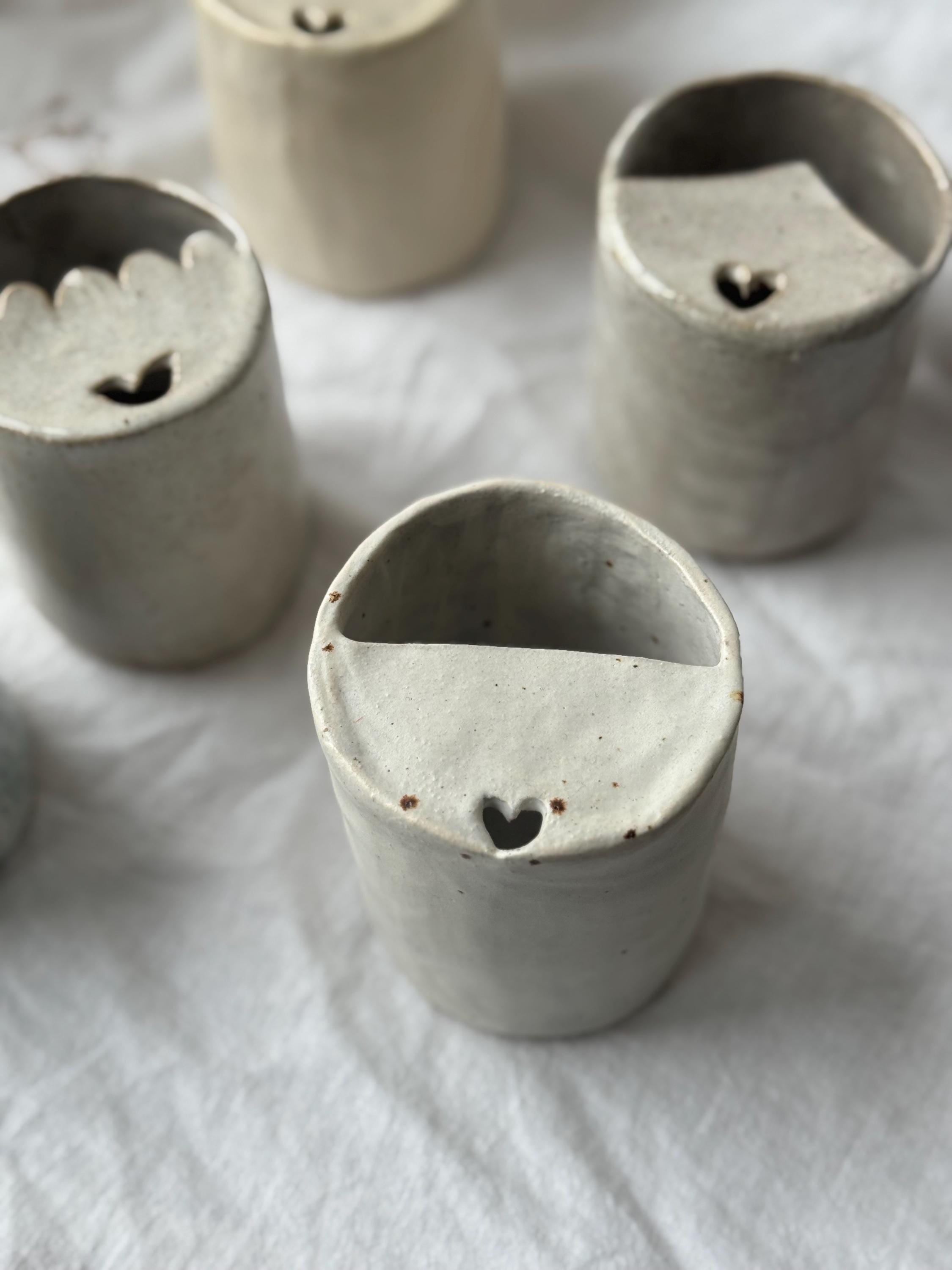 Handmade Ceramic Coffee-tea Travel Mug With Sipping Lid - Etsy