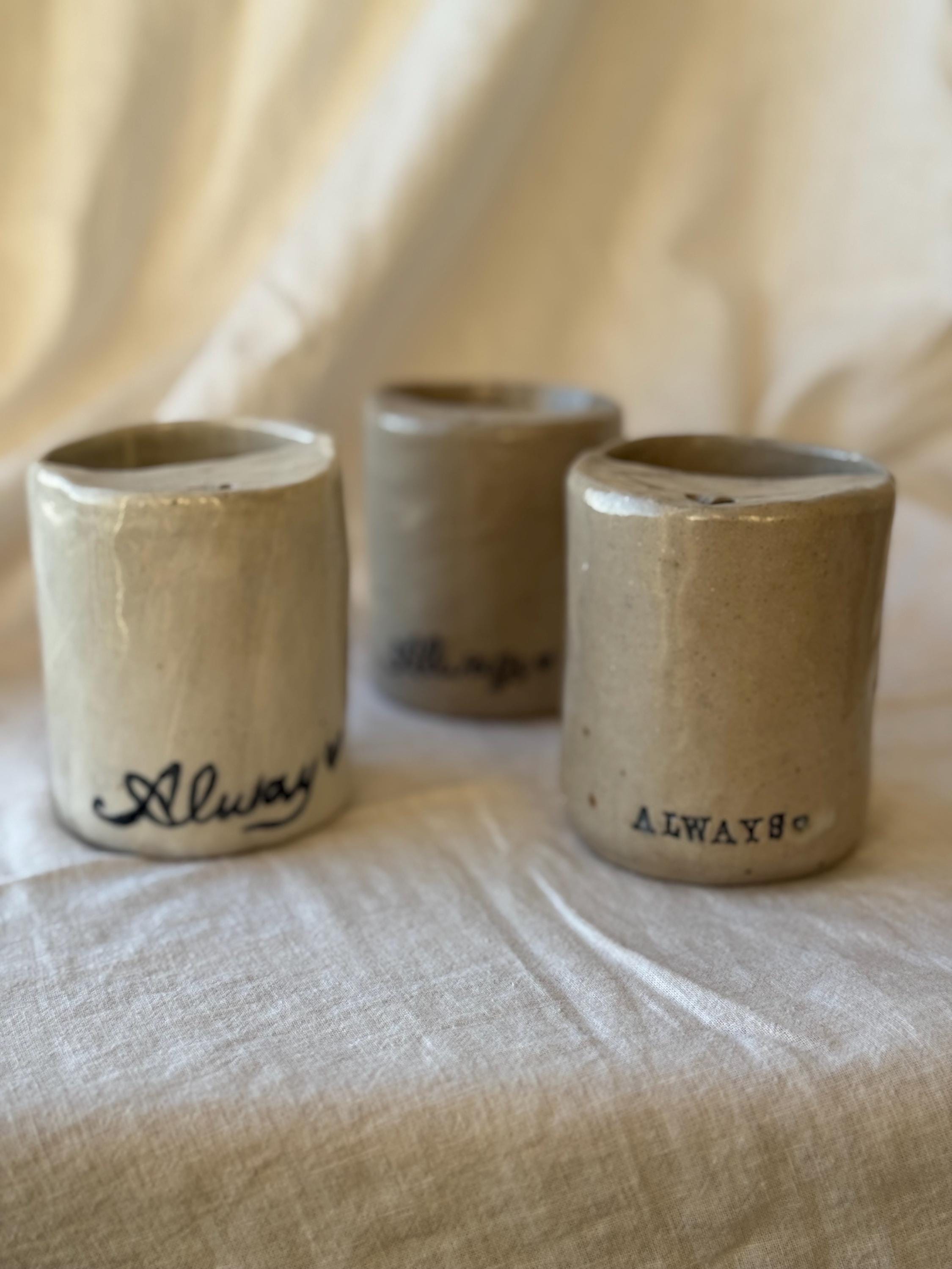 Handmade Ceramic Coffee-tea Travel Mug With Sipping Lid Always - Etsy