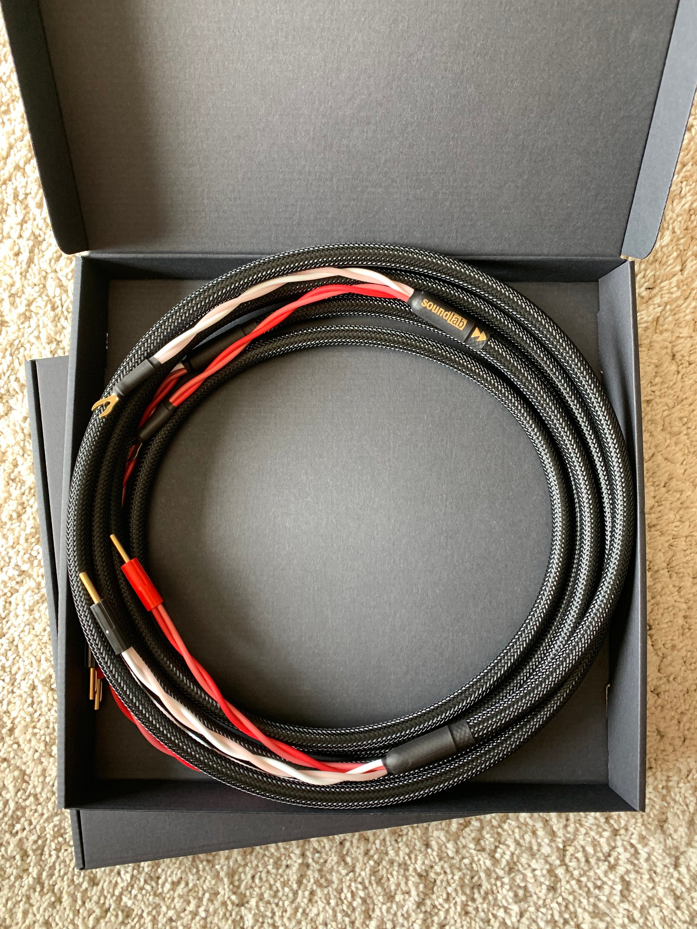 Soundlab Canare 4S11G Speaker Cable Pair With Professional Banana ...
