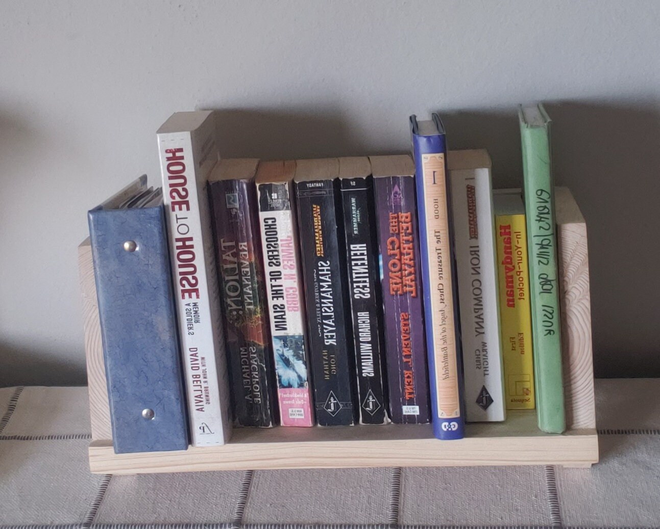 Wood Kitchen Counter Book Shelf, Bookshelf, Bedside, Tabletop or Wall ...