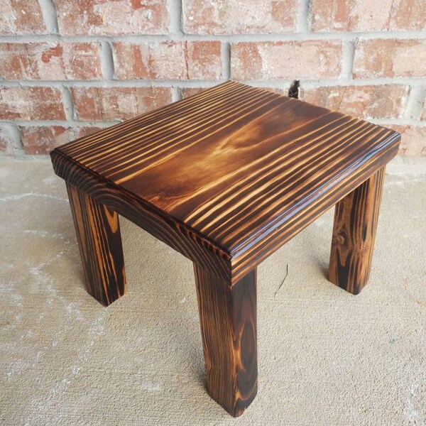 Wood Foot Stool - Etsy