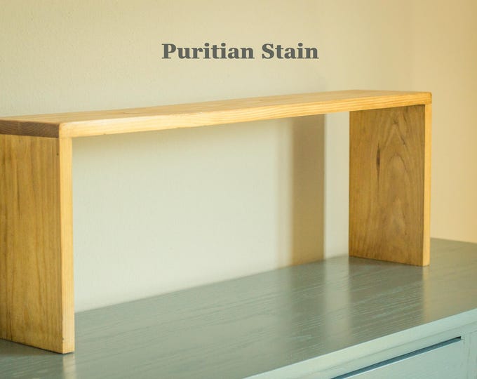 Wood Counter Kitchen Shelf | Coffee Bar Organizer | Mug Display Rack ...