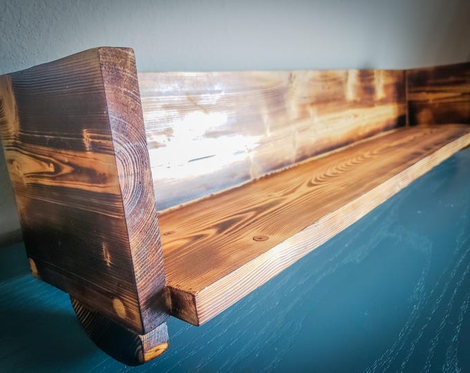 Wood Kitchen Counter Book Shelf, Bookshelf, Bedside, Tabletop or Wall ...