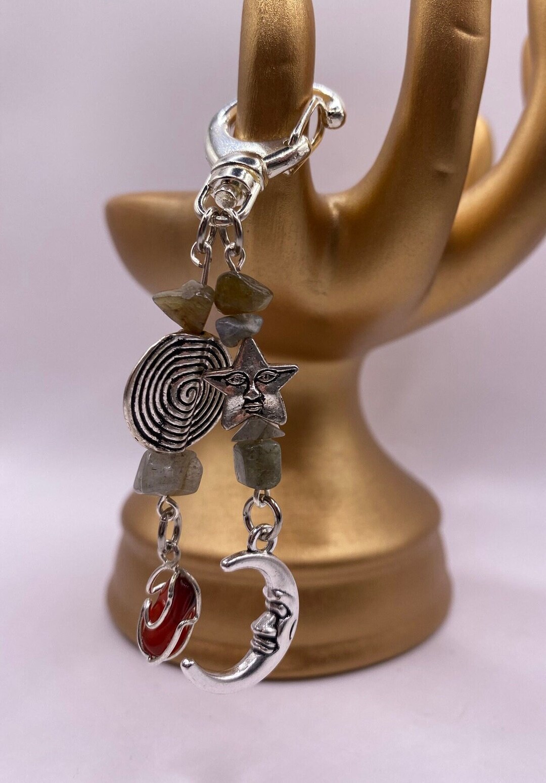 Unique Crystal & Charm Keychains - 6 One-of-a-kind Variations - Etsy