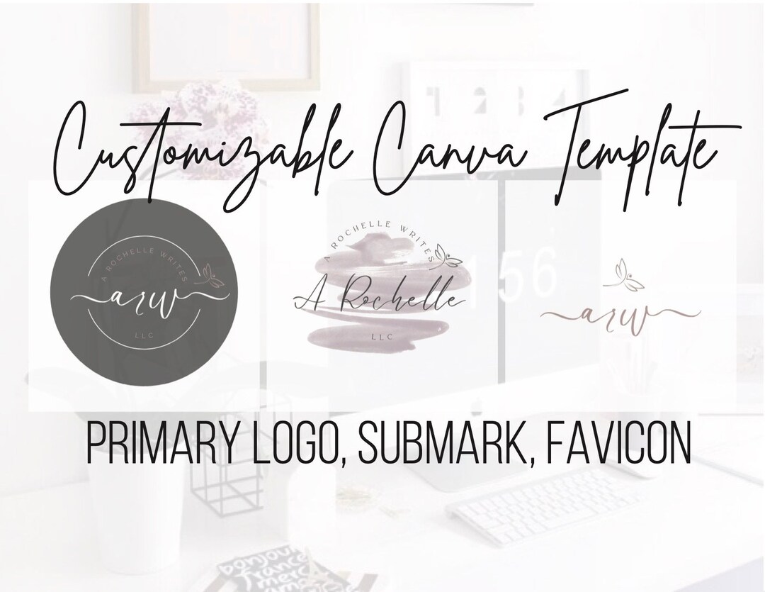 Canva Template / Logo Template / Customizable Template for Canva Logos ...