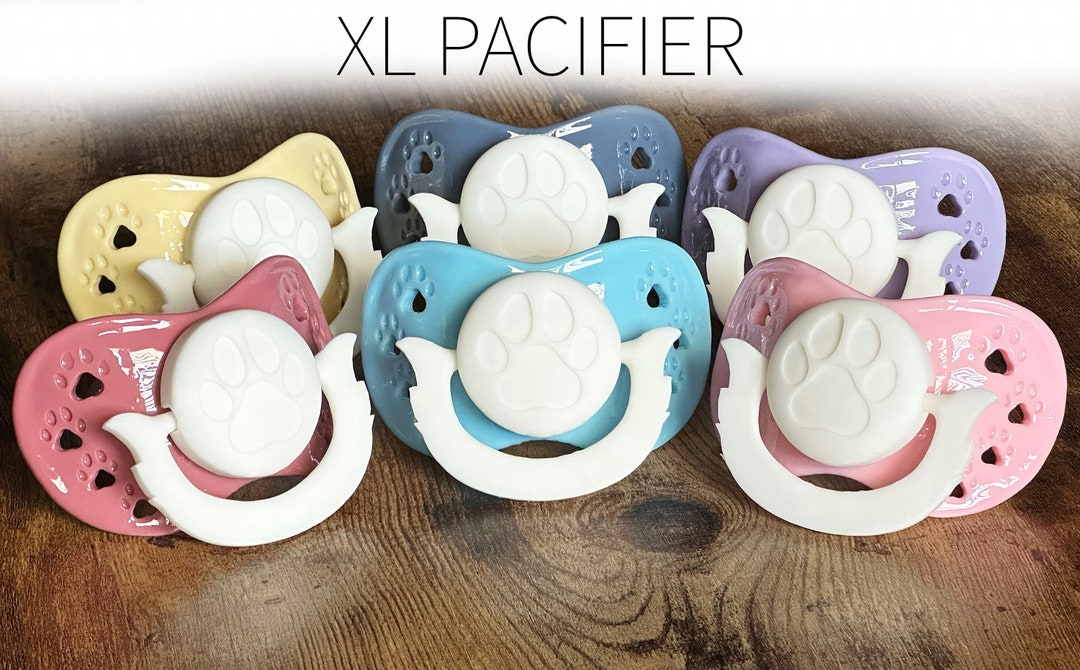 XL Paw Print Adult Pacifier ABDL - Etsy UK