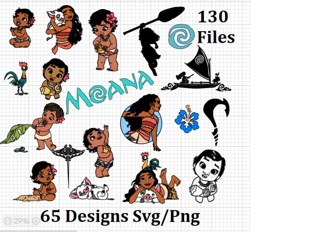 M0ANA Svg , Png File Bundle - Etsy