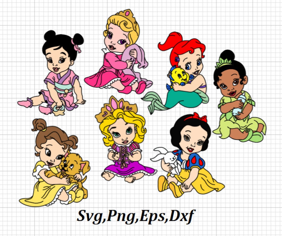 Baby Princess Svg,png,eps,dxf Files - Etsy
