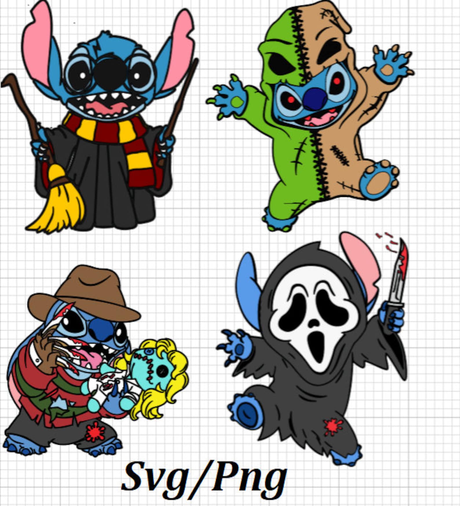 Spooky Cartoon Svg/png Files - Etsy