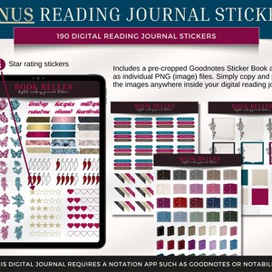 Digital Reading Journal | Digital Reading Planner | Reading Log ...
