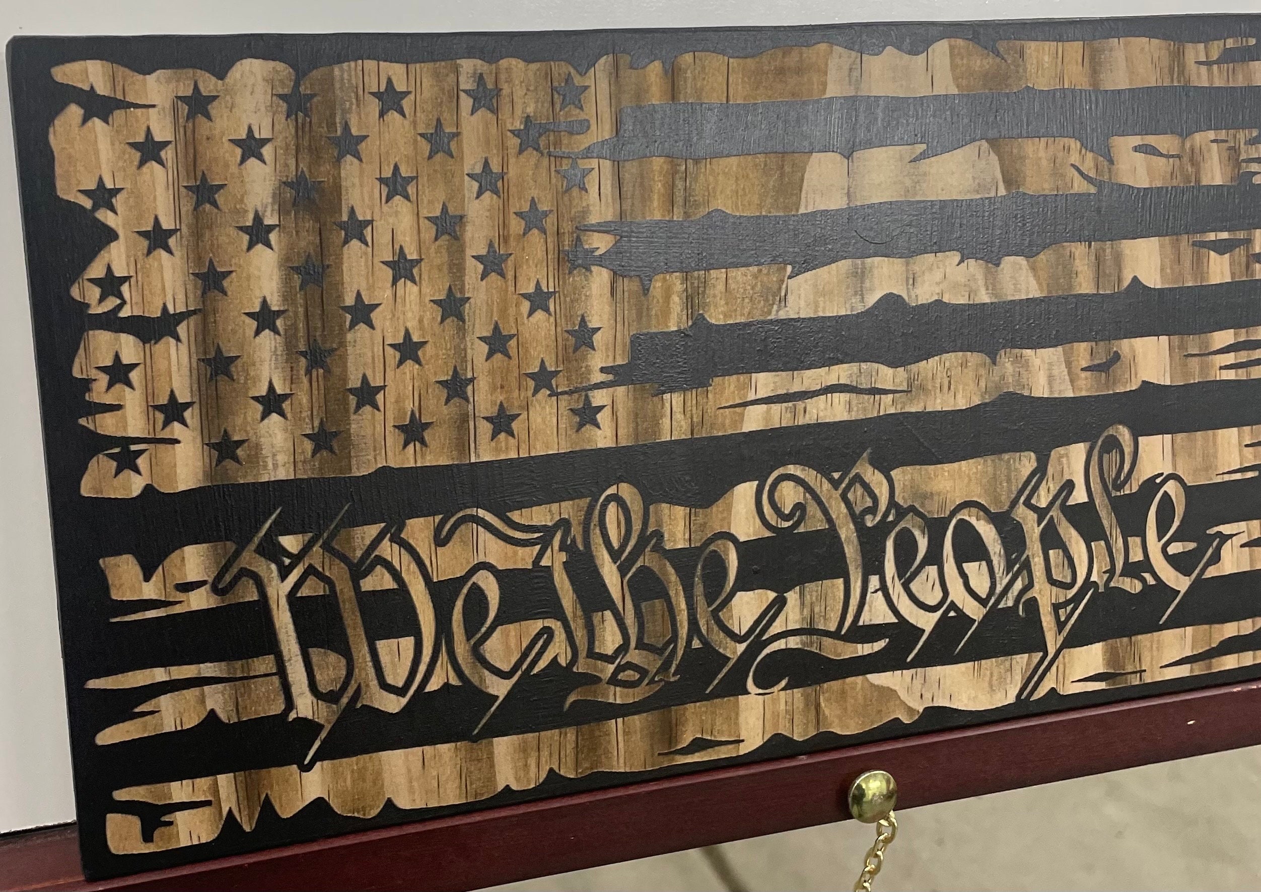 We the People Engraved American Flag Free Shipping - Etsy