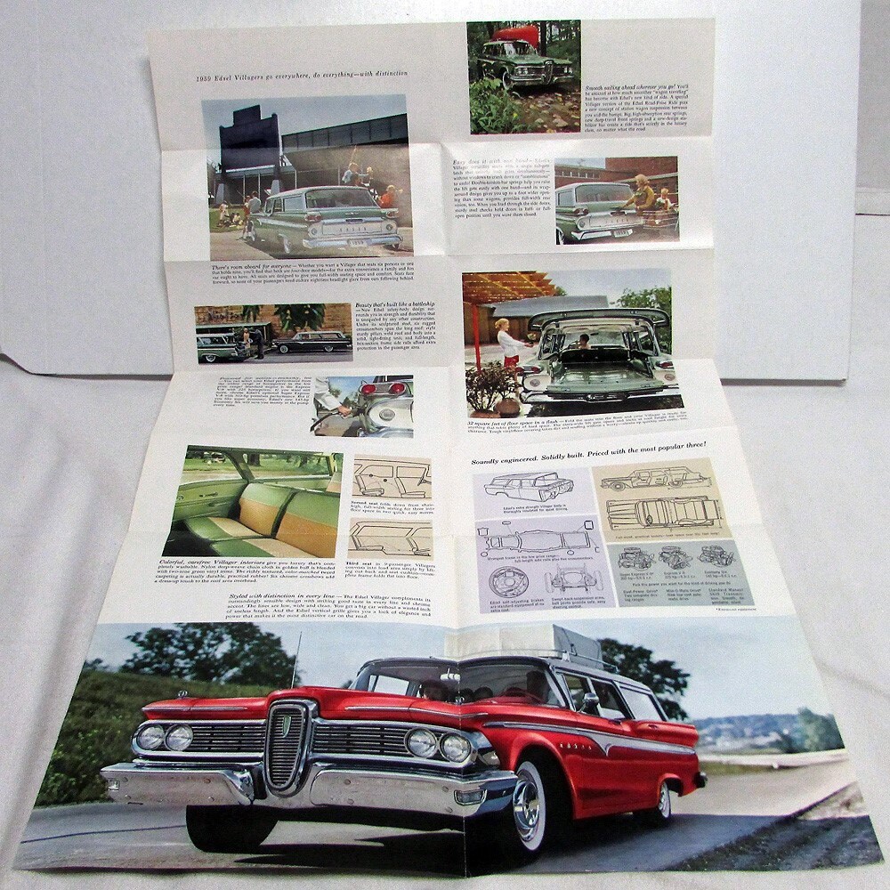 1959 Edsel Villager Station Wagon Color Sales Folder Mailer - Etsy