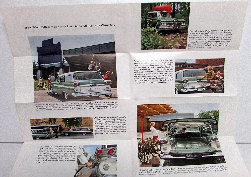 1959 Edsel Villager Station Wagon Color Sales Folder Mailer - Etsy