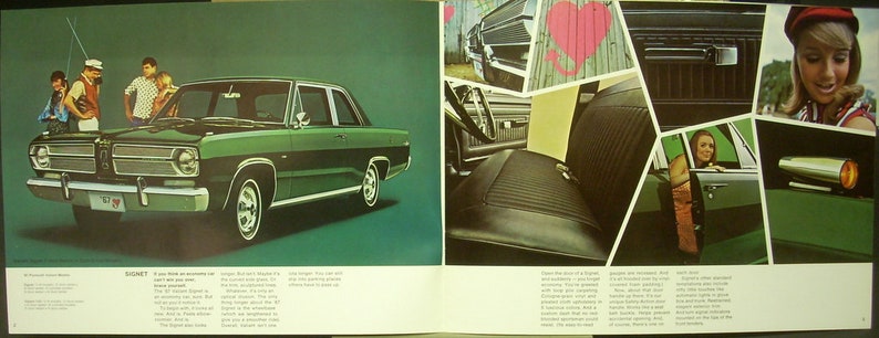 1967 Plymouth Valiant 100 200 Signet Original Color Dealer - Etsy