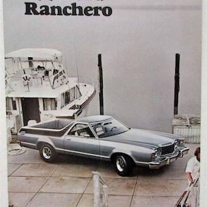 1977 Ford Ranchero GT 500 Squire Pickup Truck Sales Folder Original - Etsy