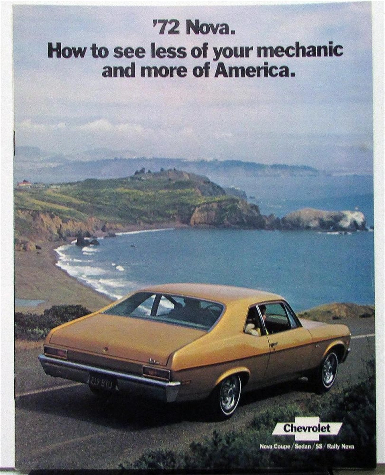 1972 Chevrolet Nova Coupe Sedan SS Rally Nova Sales Brochure Color ...