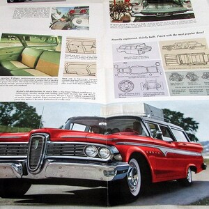 1959 Edsel Villager Station Wagon Color Sales Folder Mailer Original - Etsy