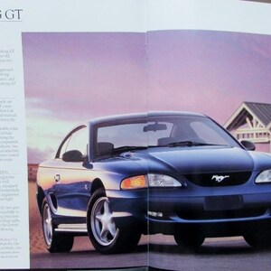 1995 Ford Mustang & GT Glossy Color Sales Brochure Original - Etsy