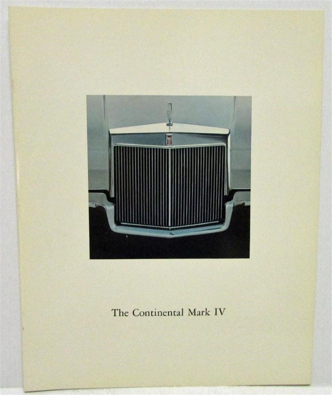 1972 Lincoln Continental Mark IV Glossy Cardstock Sales Brochure ...