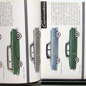 1952 Ford Mainline Customline Crestline Sales Brochure Original Revised ...