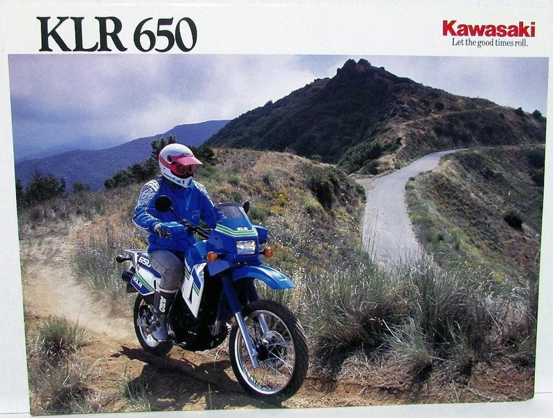 1990 Kawasaki KLR 650 Motorcycle Dealer Sales Brochure Data Sheet KL650-A4 - Etsy