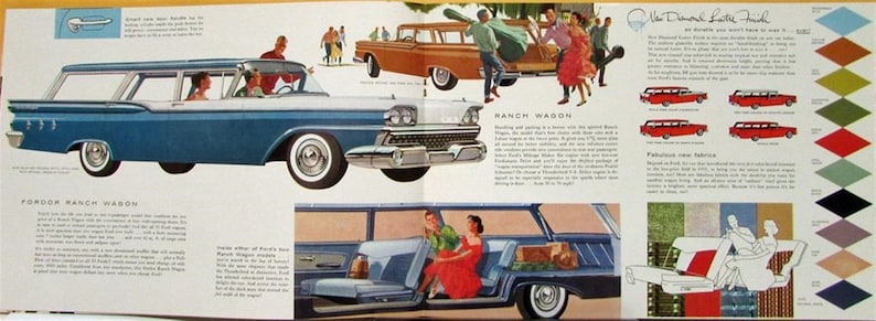 1959 Ford Country Sedan Squire Ranch Station Wagon Sales - Etsy