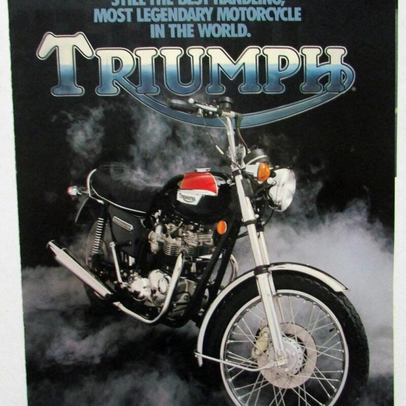 Triumph Motorcycle - Etsy