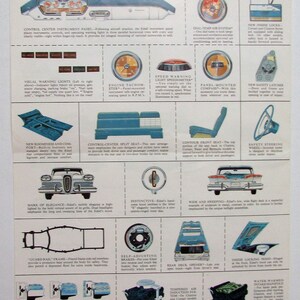 1958 Edsel Citation Corsair Pacer Ranger Wagons Sales Folder Original ...