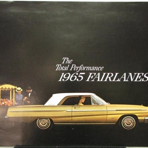 1965 Ford Fairlane Total Performance Sales Brochure - Etsy