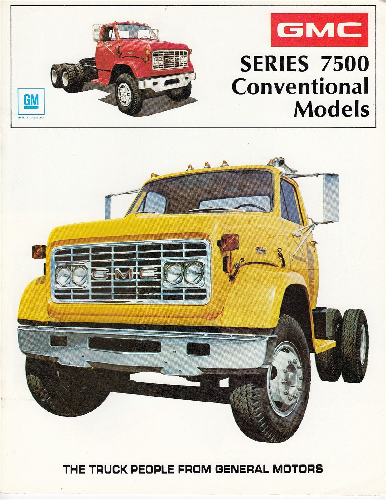 1973 GMC Series 7500 Conventional Model Truck Sales Brochure Original ...