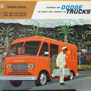 1960 Dodge Fwd Control Delivery Truck Model P300 & P400 Color Sales ...