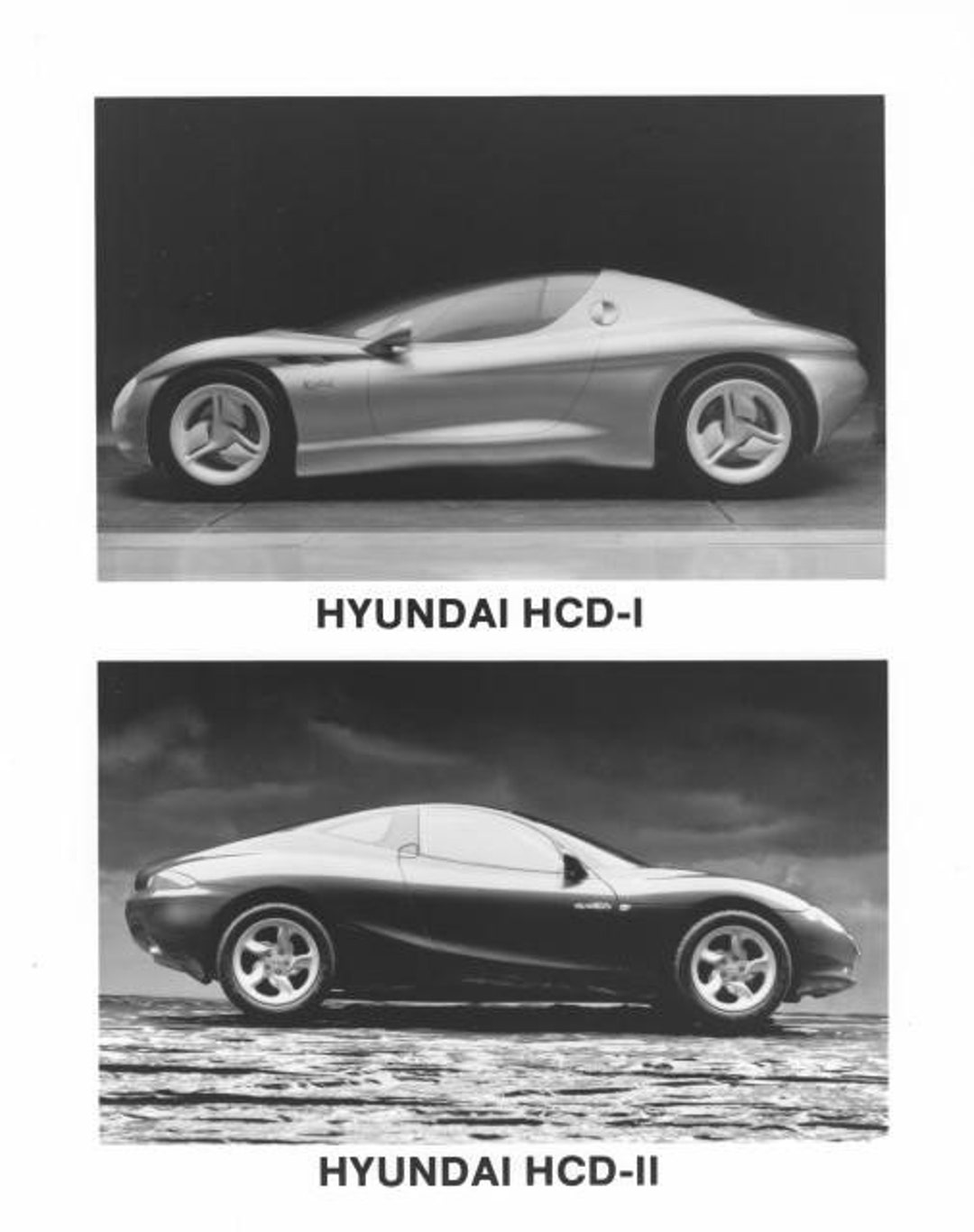 1994 Hyundai HCD-I and HCD-II Concepts Press Photo 0020 - Etsy