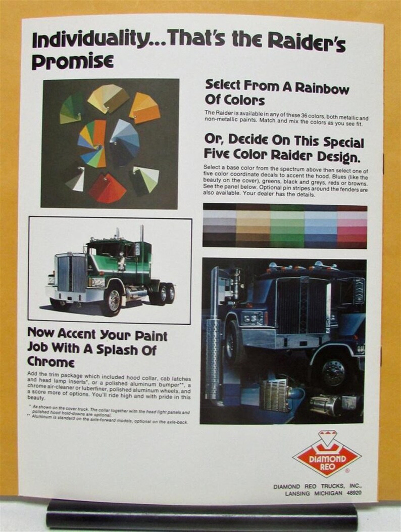 1974 Diamond REO Truck Model Raider Well Ahead of Its Time - Etsy