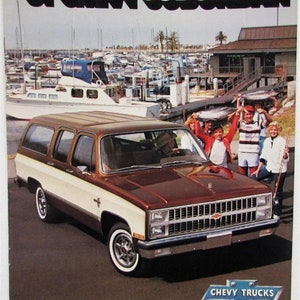 1981 Chevrolet Suburban Sales Brochure - Etsy