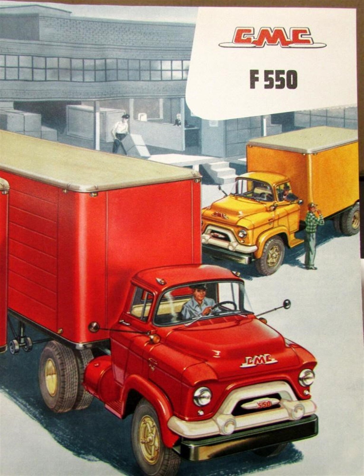 1956 GMC 550 F Truck Series Sales Brochure Folder Original - Etsy