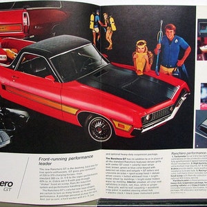 1970 Ford Ranchero 500 GT Squire Truck Sales Brochure & Specs Original ...