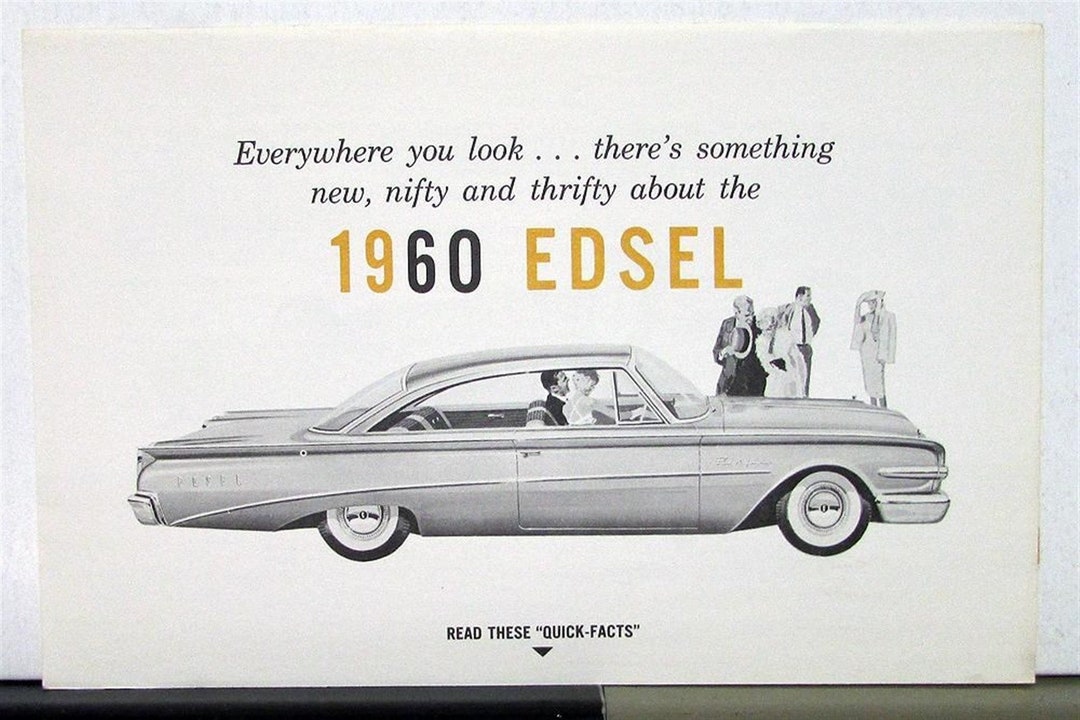 1960 Ford Edsel Ranger Villager Quick Facts Sales Brochure Original - Etsy