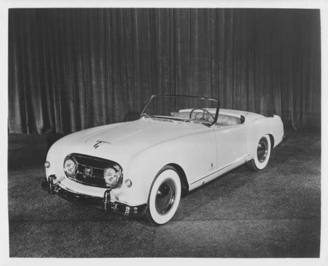 1952 Nash Healey Sports Car Press Release Photo and Release 0002 - Etsy