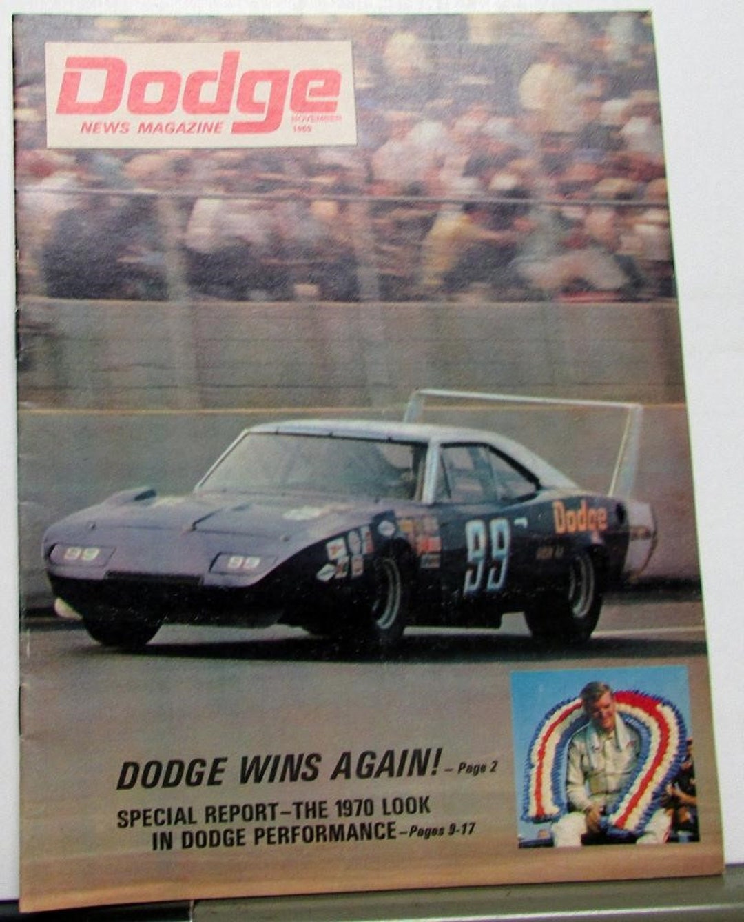 1969 Dodge News Magazine Nov Edition Daytona Scat City Pack Club 1970 ...