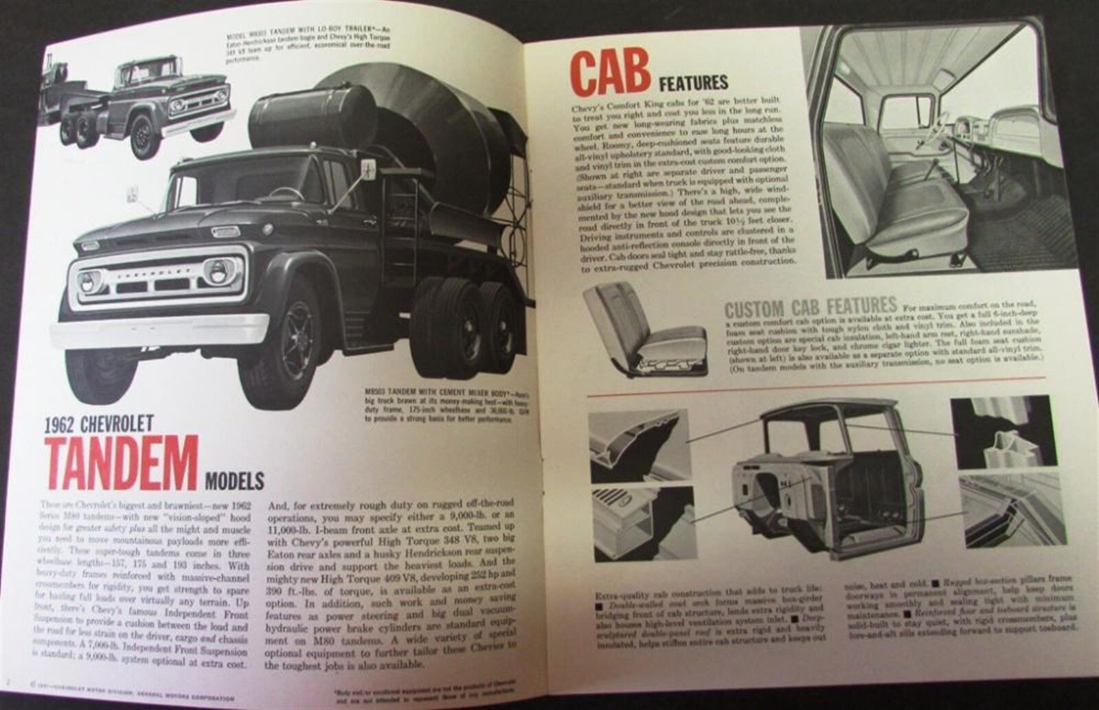 1962 Chevrolet Truck Series M80 Tandem HD Models Sales - Etsy