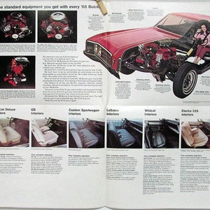 1968 Buick Electra Wildcat Skylark Lesabre Riviera Special Wagon GS ...